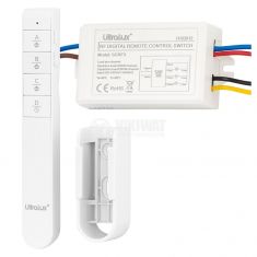 Three-channel switch with RF remote 230V 2A IP20 surface mount