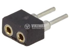 Connector pin header type socket DS1002-02-2*1BT1F6 - VIKIWAT