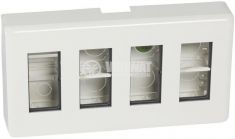 Surface mounting flush box, 8 modules, 50mm, Mosaic, LEGRAND 0 788 88L ...