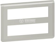 Frame Legrand Mosaic 16-modules aluminium color 79337L - VIKIWAT