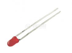 LED diode red 3mm 8~20mcd 11.5mA 60° THT - VIKIWAT