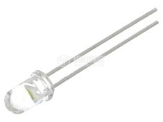 LED diode cool white 5mm 13000~29000mcd 20mA 15° THT - VIKIWAT