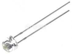 LED diode green 4.8mm 2180~3000mcd 20mA 140° THT - VIKIWAT