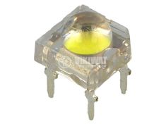 LED diode cool white 7.62x7.62mm 20mA 120° THT - VIKIWAT