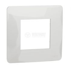 Рамка NU200218 New Unica Schneider едно гнездо бял - ВИКИВАТ