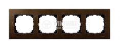 Frame MTN4054-3473 Merten Schneider 4-gang color walnut - VIKIWAT