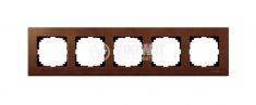 Frame MTN4055-3472 Merten Schneider 5-gang color cherry - VIKIWAT