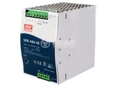 DIN Power Supply 48VDC, 10A, 480W, MEAN WELL | VIKIWAT
