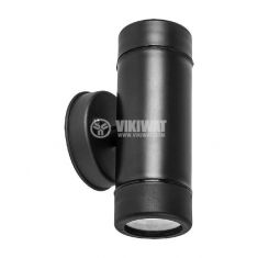 Фасадна лампа GRF323 GU10 IP54 черна 96GRF323/BL ELMARK - ВИКИВАТ