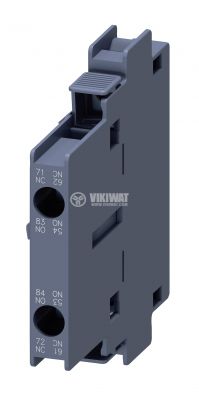 Auxiliary contact block 10A/230VAC 2PDT NO+NC - VIKIWAT
