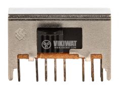 Slide switch 3 positions 14 pin DP3T ON-ON-ON THT - VIKIWAT