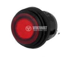 Rocker switch 2-position red SCI ON-OFF - VIKIWAT