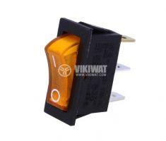 Rocker switch 2-position yellow SCI ON-OFF - VIKIWAT