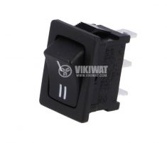 Rocker switch 2-position black SCI ON-ON - VIKIWAT