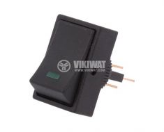 Rocker switch 2-position black R13-207L-01-BBG - VIKIWAT
