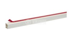 Plastic Wiring Trunking 12x12x2000mm PVC EU1212AD - VIKIWAT