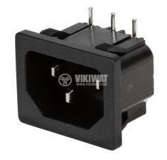 Power AC socket 15А 250VAC male DB-14-2P-55 LECI - VIKIWAT
