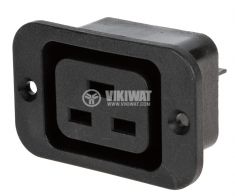 Power AC socket 16А 250VAC female DB-J-1 LECI - VIKIWAT