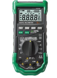Digital Multimeter KPS MT490 LCD Vdc Vac Adc Aac Ohm F Hz °C dB Lux