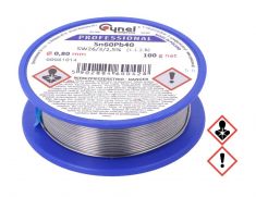 Solder wire Sn60Pb40 ф0.8mm LC60-0.80/0.1 CYNEL - VIKIWAT