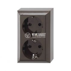 2-way Power Socket white 0510076777H GAO - VIKIWAT
