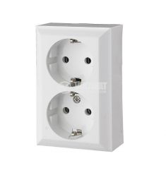 2-way Power Socket white 0311H GAO - VIKIWAT