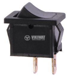 Rocker switch 2 positions OFF-(ON) 6A 250VAC vikiwat