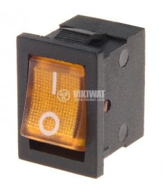 Rocker Switch 2 positions OFF-ON 3A/250VAC - VIKIWAT