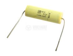 Styroflex capacitor 4.7μF 100V ф10.5x30.5mm THT ±10% - VIKIWAT