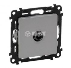 Single TV socket for built-in aluminium 753360 LEGRAND - VIKIWAT