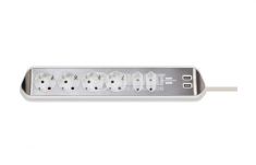 Corner power strip 6 USB outlets Brennenstuhl 1153590620 - VIKIWAT