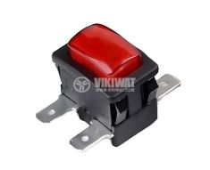 Pushbutton switch button OFF-ON 16A/250V PS21-16-C - VIKIWAT