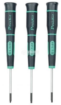 Set of 3 screwdrivers triangle TA20 TA23 and TA27 PRO'S KIT