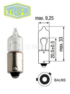 Автомобилна халогенна лампа H6W 12VDC 6W BAU9S vikiwat