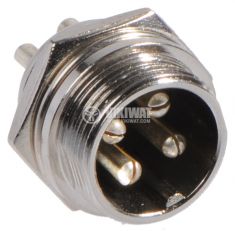 Connector 4 pin panel mount male metal connector WTY0626 - VIKIWAT