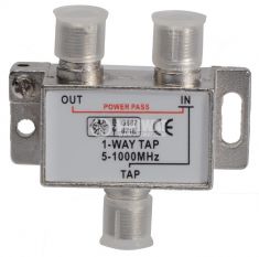 Antenna splitter (tap), coaxial cable, 1 input - 1 output, TAP, 6/8 dB ...