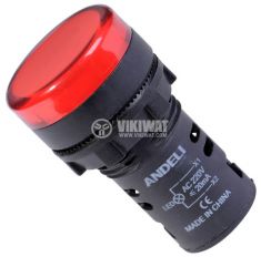 LED indicator lamp AD22-22DS 220V red - VIKIWAT