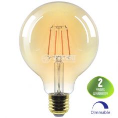 LED FILAMENT bulb Dimmable 6W E27 220VAC 515lm - VIKIWAT