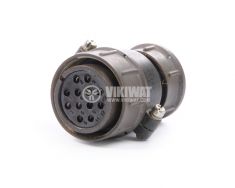 Military connector 12 pins female aluminum vikiwat