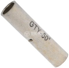 Crimp terminal bootlace ferrule 50mm2 ф12.5x50.5mm GTY-50 - VIKIWAT