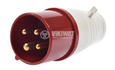Industrial plug HT-014 3PE 400VAC 16A