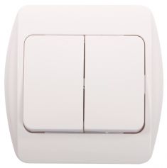 Double Electrical Switch P-R2K1 250V/AC 10A wall mount