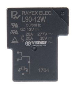 Relay electromagnetic L90-12W with coil 12VDC 240VAC 30A SPDT