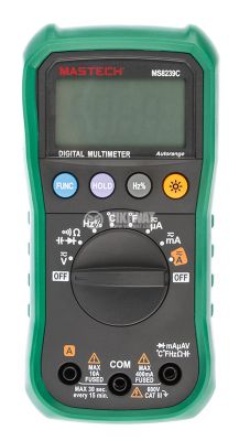 Mastech® | MS8239C Digital Multimeter Vdc/Vac/Adc/Ohm/Hz/°C