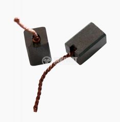 Copper Graphite Brush 9x10x16mm, central and side shunt-Vikiwat