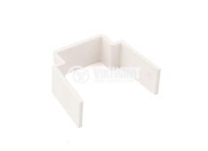 Plastic Brackets for cable trunking 40x40x15mm white