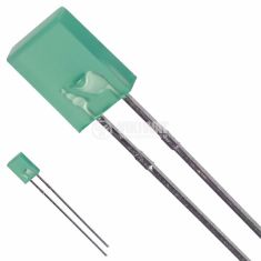 VQA24E 2x5 mm rectangular led diode green vikiwat.com