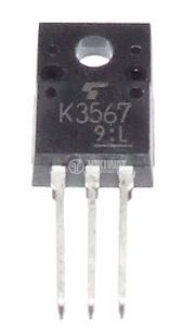 Transistor 2SK3567, MOS-N-FET, 600V, 3.5A, 35W, 1.7Ohm SC-67
