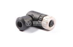 Connector 4 pins L-shaped М12 with a four-wire cable